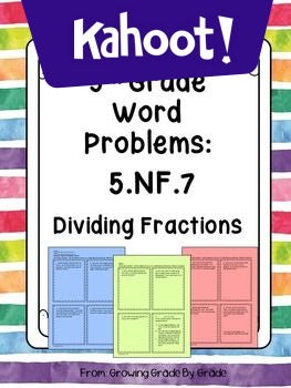 5NF7 Fractions Dividing - Kahoot! Quiz