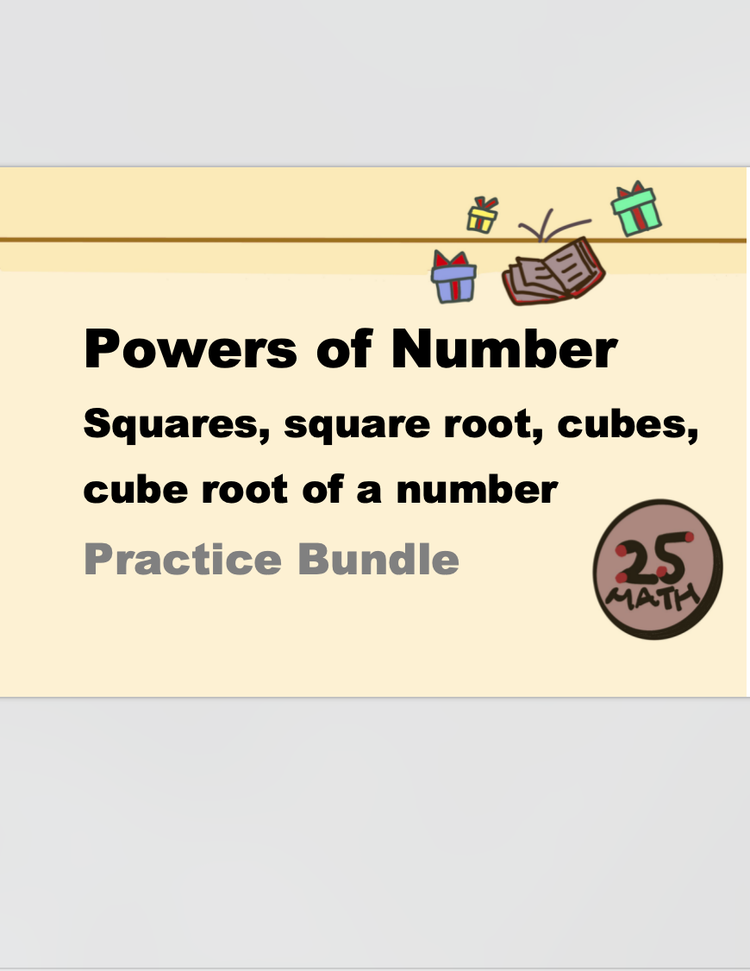 Powers of number: Squares, square root, cubes, cube root of a number ...