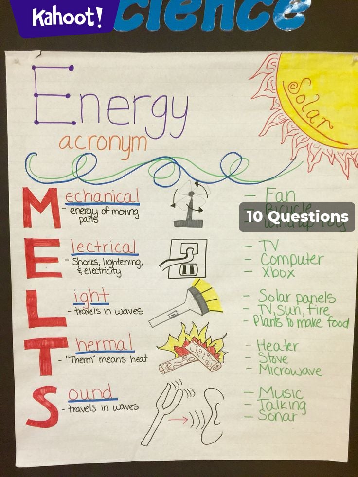 Forms of Energy - Kahoot! Quiz