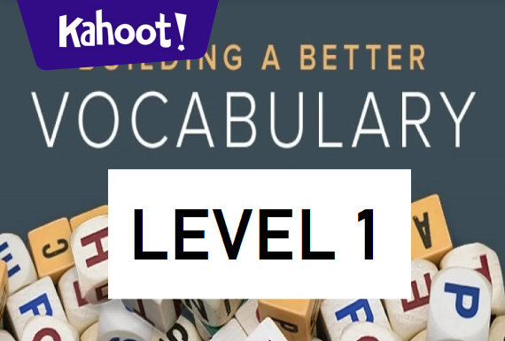 English: Vocabulary! (Level 1 - 50 Questions) - Kahoot! Quiz