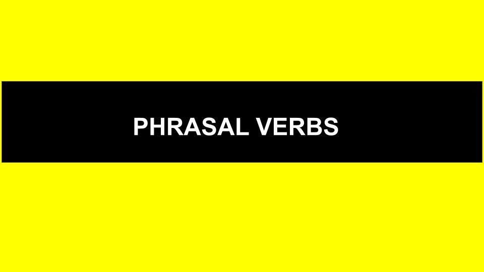 Phrasal verbs - Kahoot! Quiz