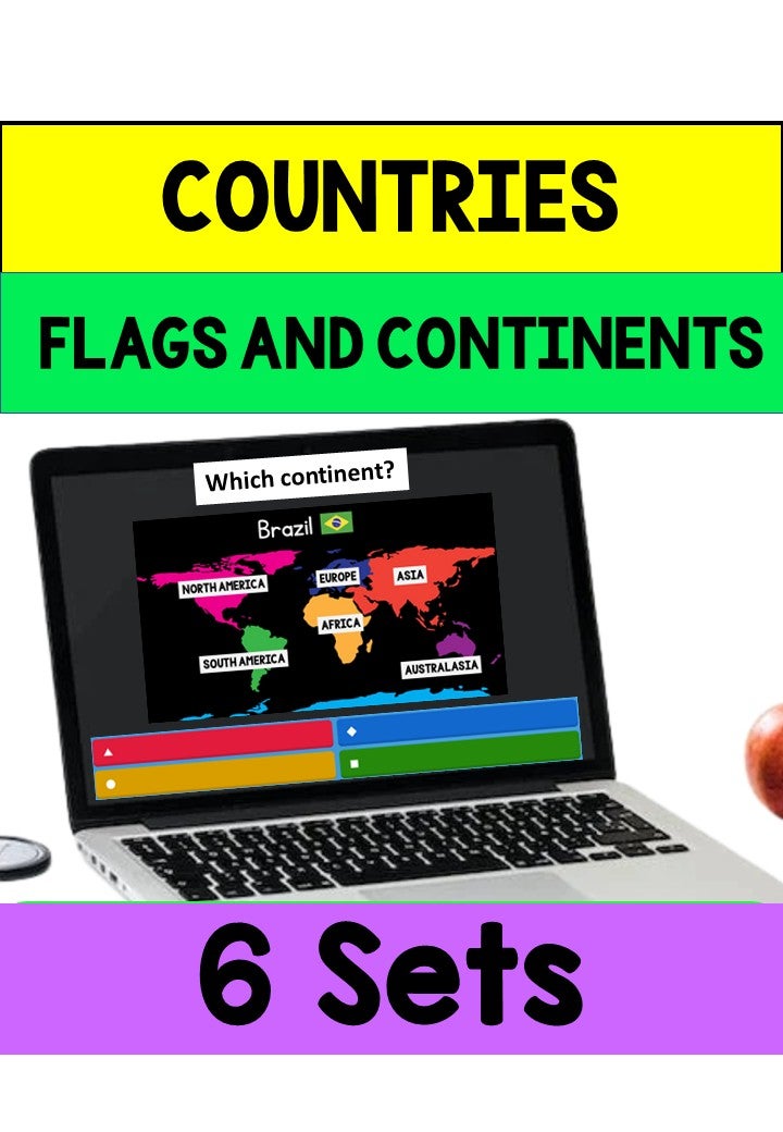 Countries, Flags and their Continents - Kahoot! Course