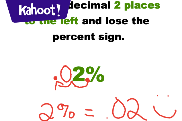 Percent, Decimals and Fractions 2 - Kahoot! Quiz