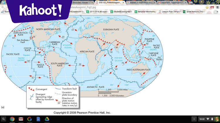 Plate Tectonics RDR 2016 - Kahoot! Quiz