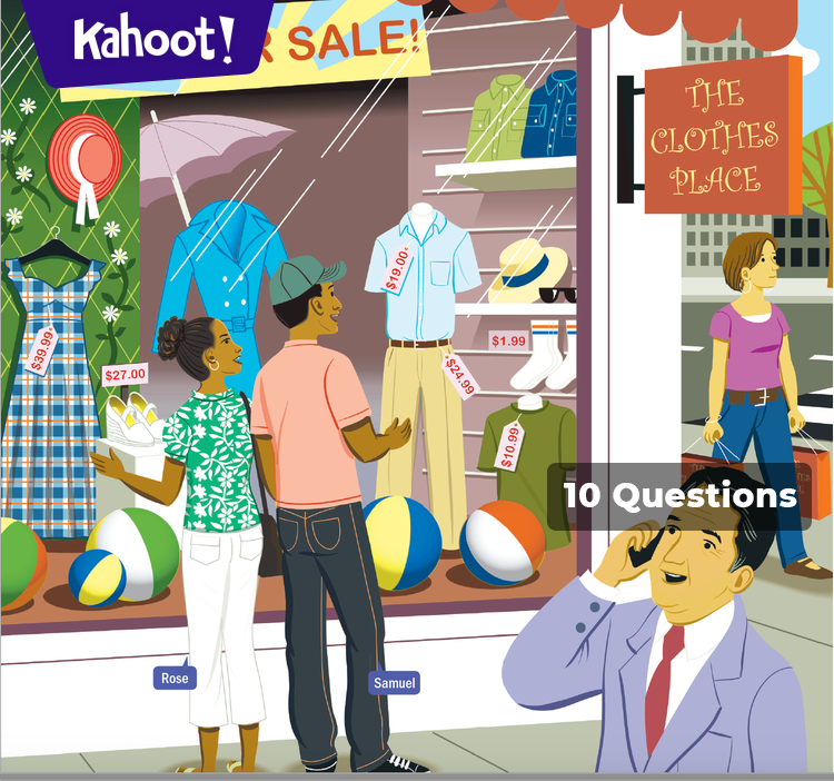 Ventures Basic Unit 7: Shopping - Kahoot! Quiz