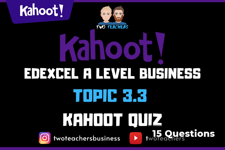 Edexcel A Level Business Topic 3.3 Decision-making techniques - Kahoot! Quiz