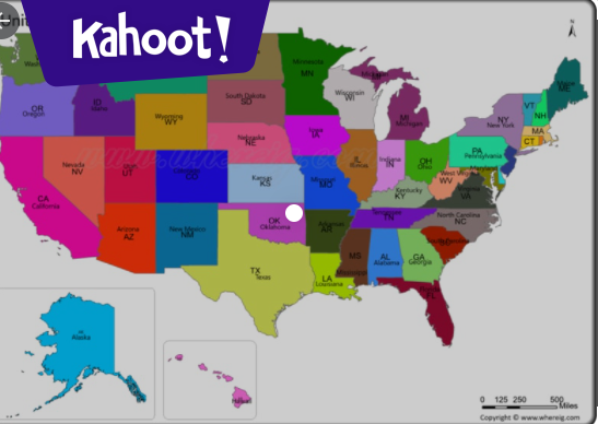 USA part 2 - Kahoot! Quiz