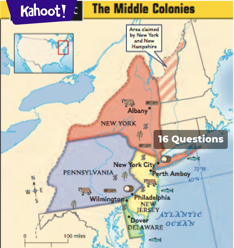 Middle Colonies - Kahoot! Quiz