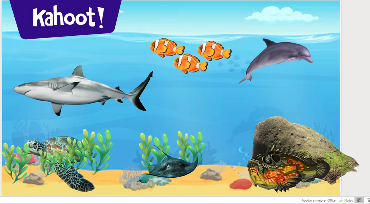Prepositions of place with sea animals - Kahoot! Quiz