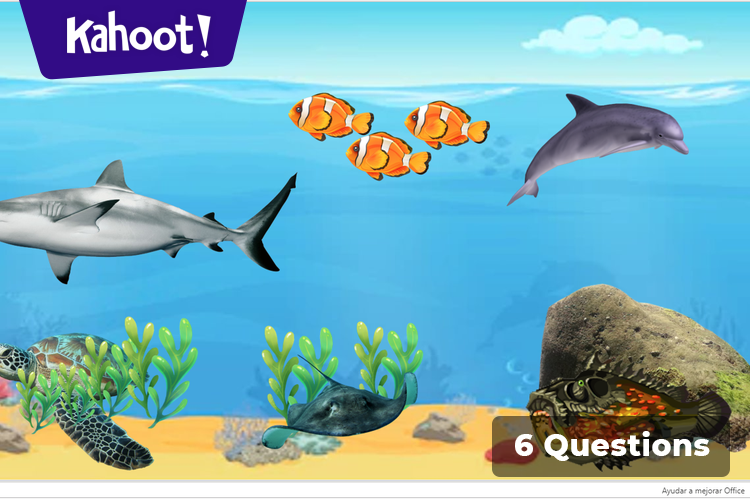 Prepositions of place with sea animals - Kahoot! Quiz