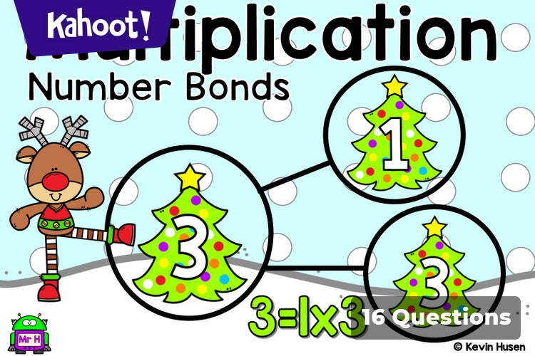 Multiplication - Number Bonds (December Holiday Christmas 3rd Grade ...