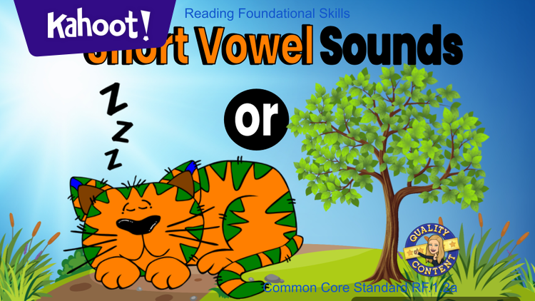 Phonics ~ Find the Short Vowel Sound - Kahoot! Quiz