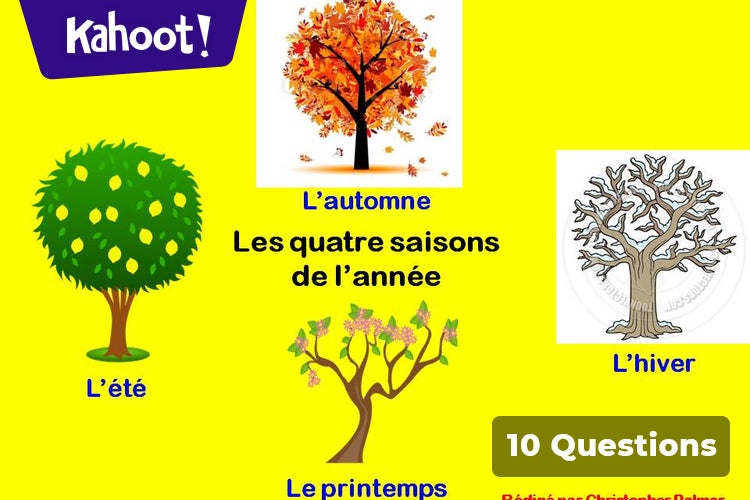 Les saisons et le temps - Kahoot! Quiz