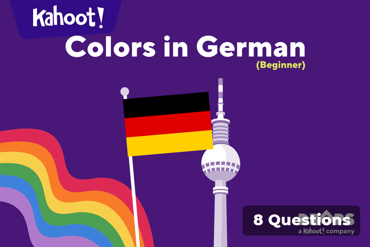 Introduction to Colors in German - Beginner Vocabulary - Kahoot! Quiz