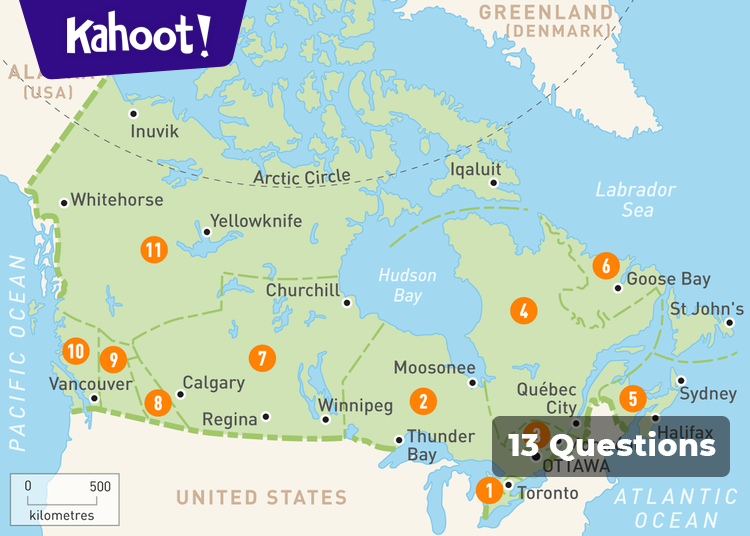 Canada Capitals - Kahoot! Quiz