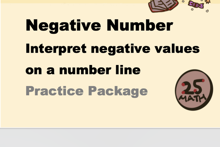 Negative number: Interpret negative values on a number line - Kahoot ...