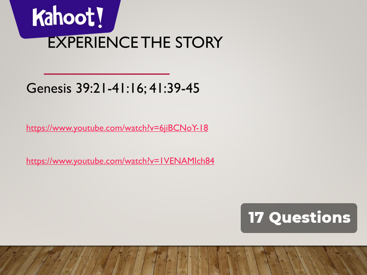 Lesson 8 Jr SS 20Aud22 - Kahoot! Quiz
