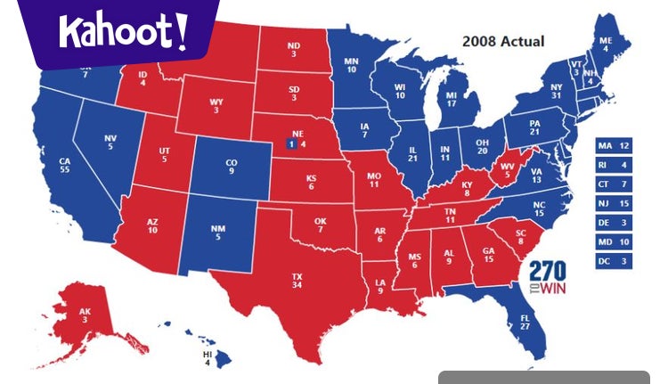 Electoral College - Kahoot! Quiz