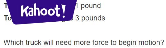 5.3 Force and Motion Test Review - Kahoot! Quiz