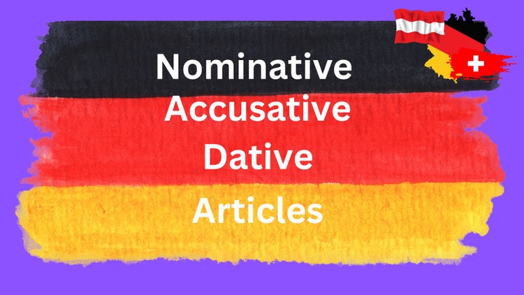 German Cases – Nominative, Accusative & Dative - Kahoot! Course