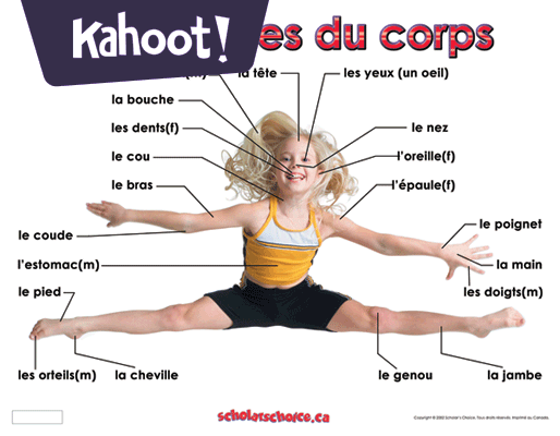 French 2 - Body Parts + Avoir Mal - Kahoot! Quiz