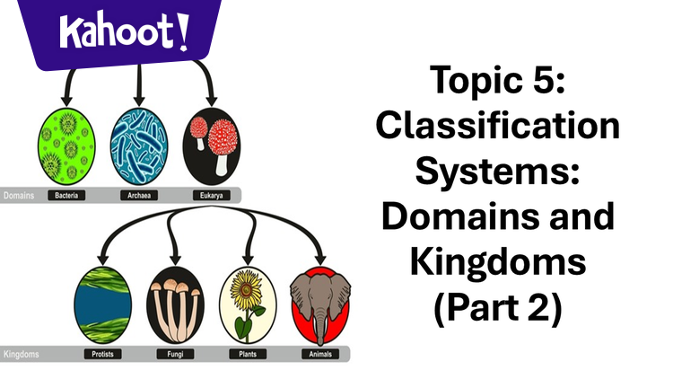 Exploring Domains and Kingdoms - Kahoot! Quiz