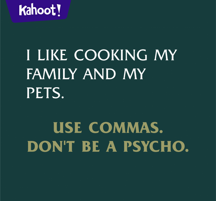 Grammar Bowl: Commas - Kahoot! Quiz