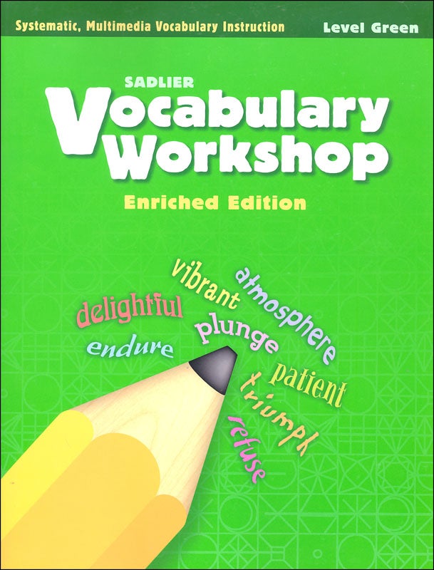 Sadlier Vocabulary Workshop Level Green, Unit 1 (The Fox and the Grapes ...