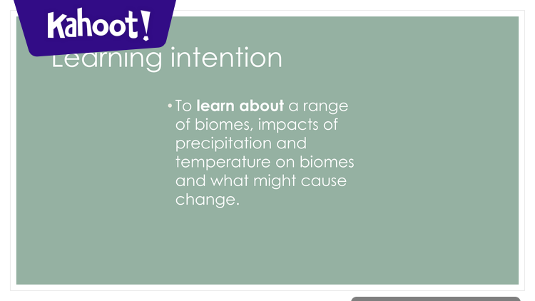 Biomes - Kahoot! Quiz