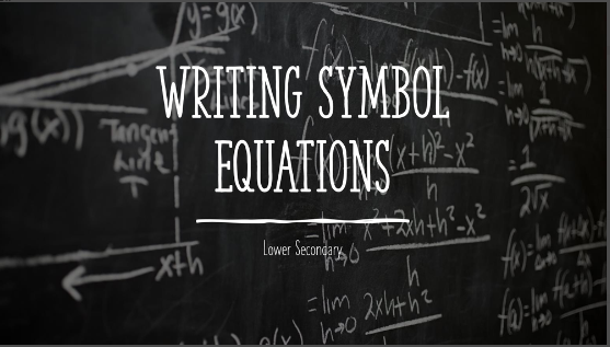 Writing Symbol Equations - Kahoot! Course