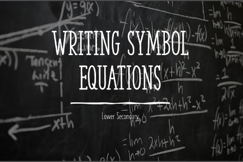 Writing Symbol Equations - Kahoot! Course