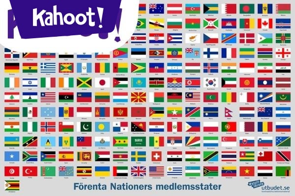 Världens flaggor - Kahoot! Quiz