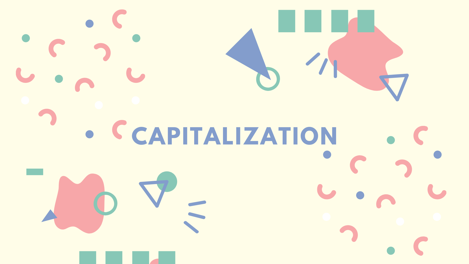 CAPITALIZATION - Kahoot! Quiz