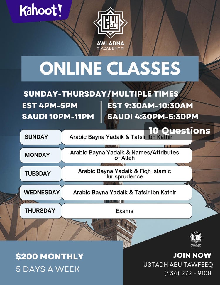 Homework Assignment #1 - Kahoot! Quiz