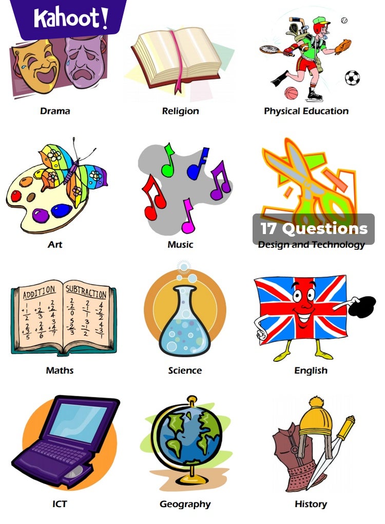 New Horizon 5 Unit 3 School subjects - Kahoot! Quiz