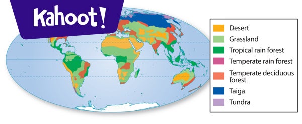 Terrestrial Biomes - Kahoot! Quiz