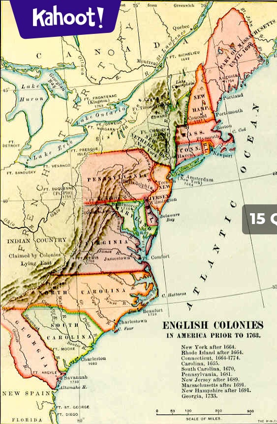 13 Colonies Review (Texas TEKS) - Kahoot! Quiz