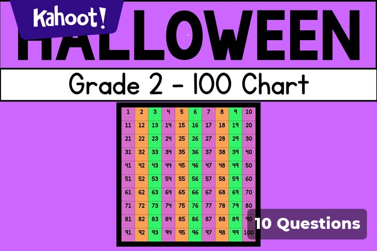 Halloween 100 Chart - Grade 2 - Kahoot! Quiz
