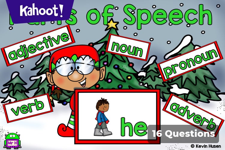 Parts of Speech (December Holiday Christmas 3rd Grade Language Arts ...