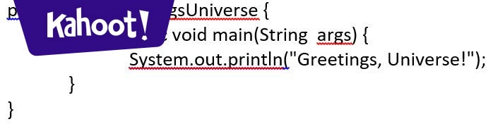 Java Basic - Kahoot! Quiz