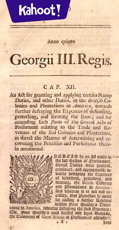 Ch. 4 Rising Tensions in the Colonies - Kahoot! Quiz