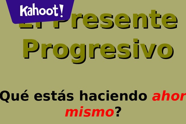 Unidad 2 Lección 2 - El Presente Progresivo Regular (Avancemos 2 ...