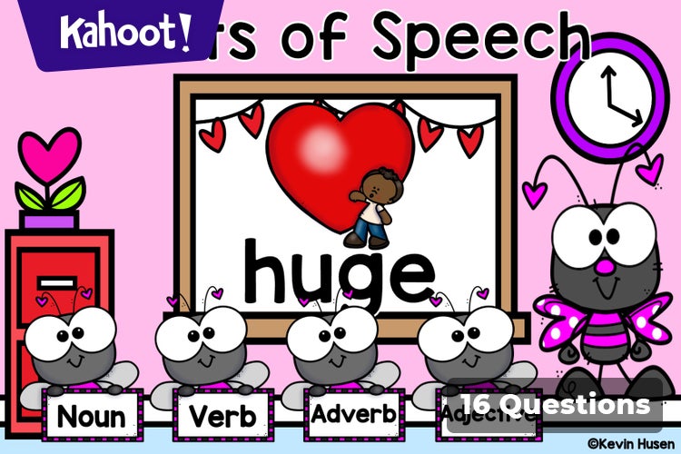 Parts of Speech (February Valentines Day 3rd Grade Language Arts Kahoot ...