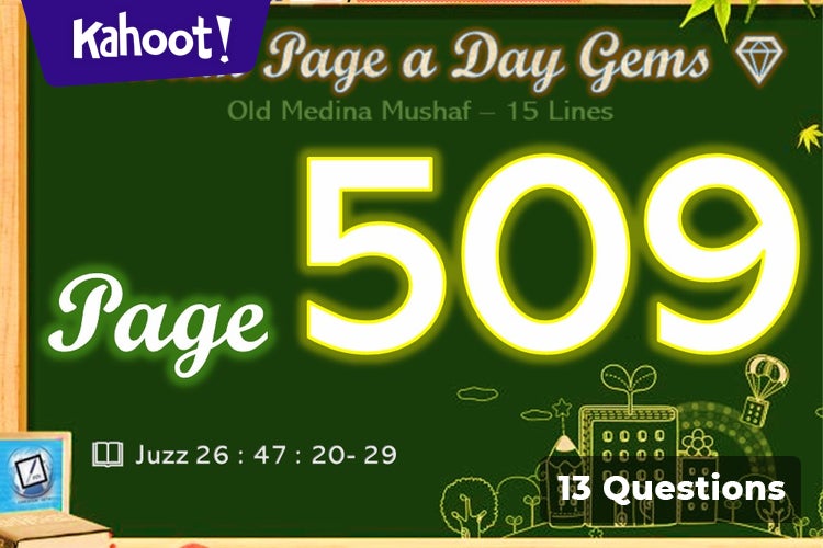 🎁 Quran Page a Day 📖 Page 509 🧾 Surah Muhammad : 20-29 - Kahoot! Quiz
