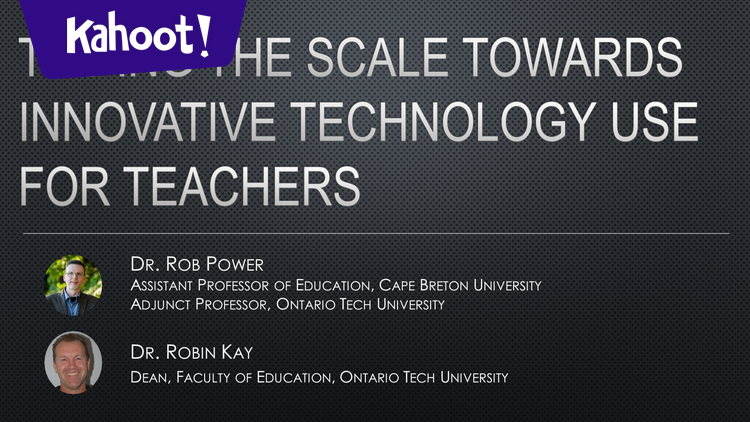 Tipping the Scales Towards Innovative Technology Use for Teachers ...
