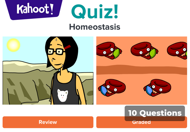 BrainPOP: Homeostasis - Kahoot! Quiz