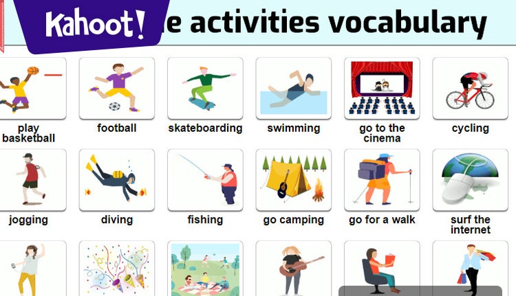 Hobbies & Free Time Activities - Kahoot! Quiz