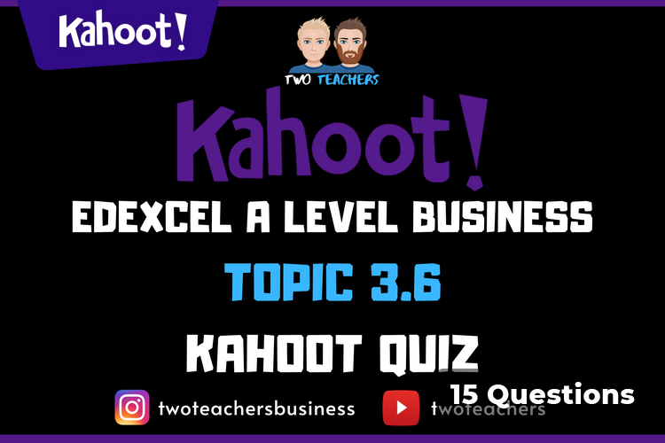 Edexcel A Level Business Topic 3.6 - Kahoot! Quiz