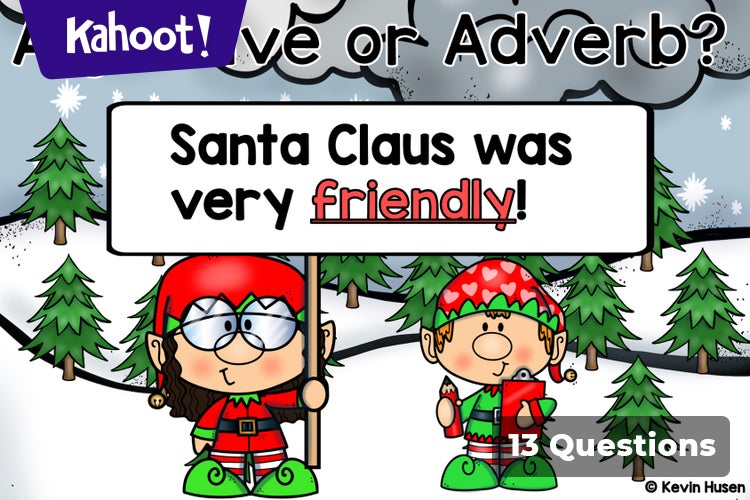 Adjective or Adverb (December Holiday Christmas 3rd Grade Language Arts ...