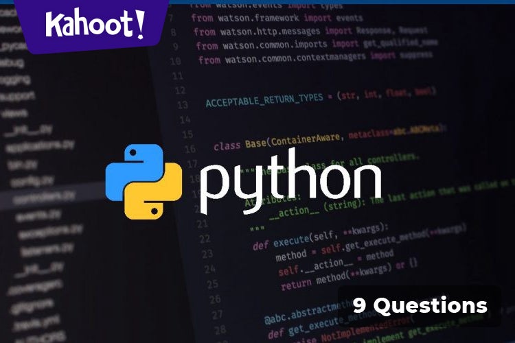 Python Questions - Kahoot! Quiz